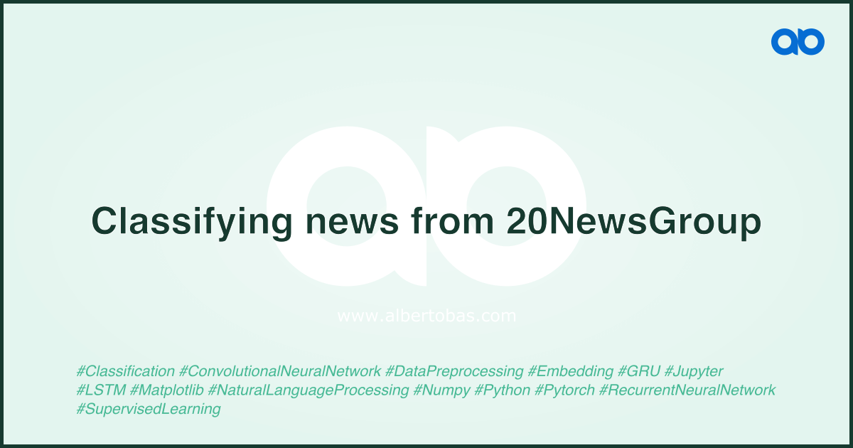 Classifying news from 20NewsGroup | Alberto Bas